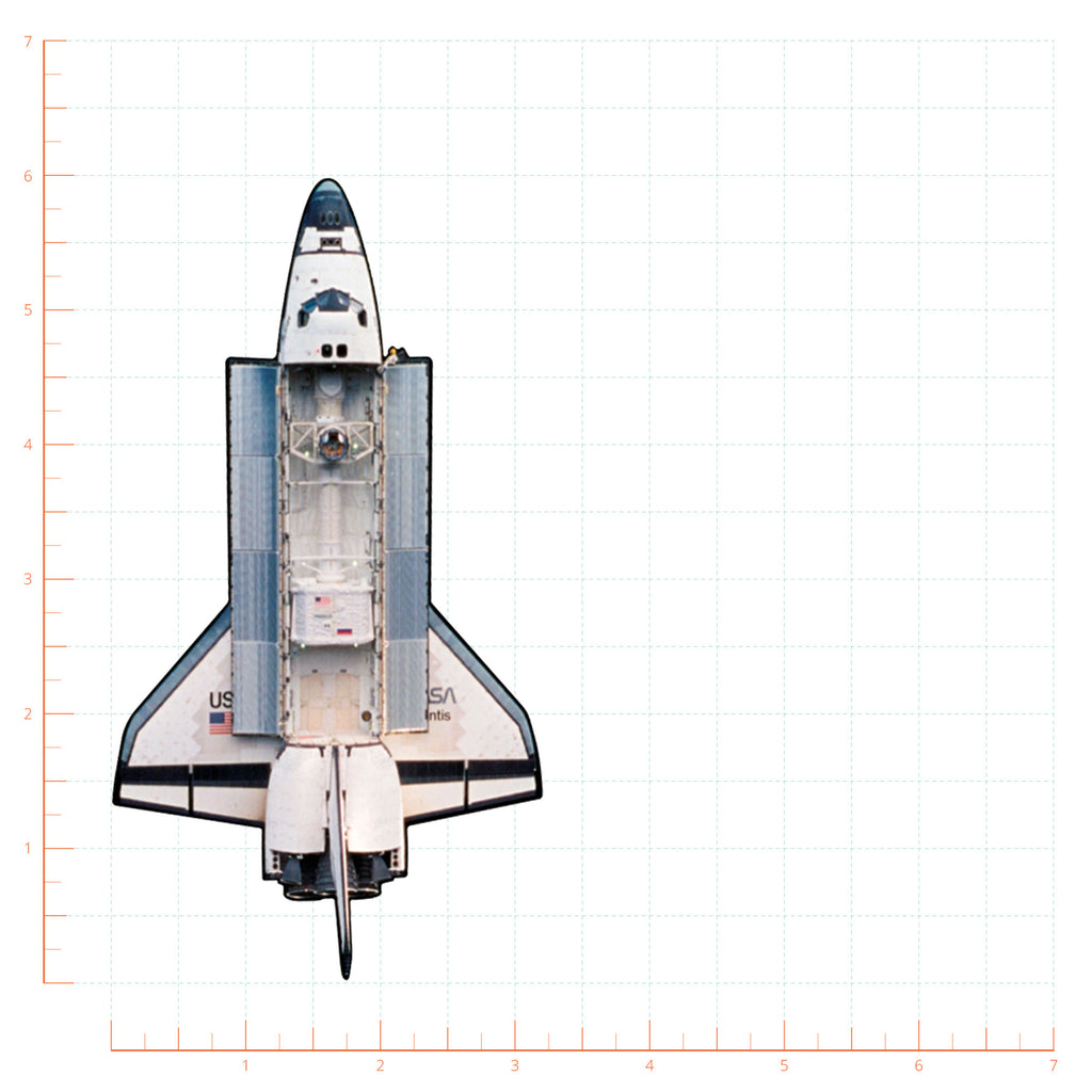 Space Shuttle Discovery Decal - Bright Future Heirloom